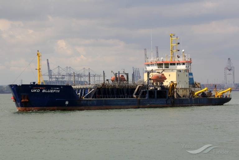 UKD BLUEFIN, Hopper Dredger - Λεπτομέρειες πλοίου και τρέχουσα θέση ...