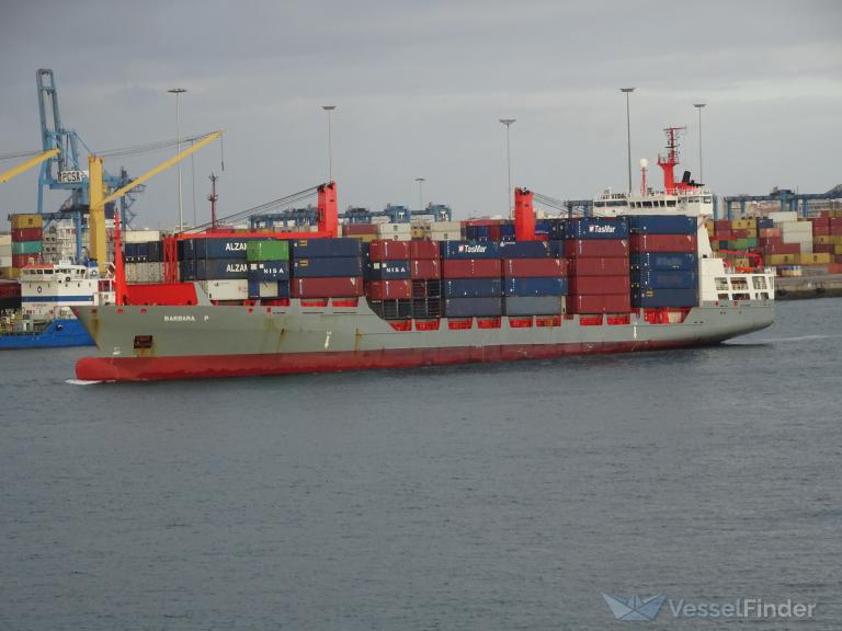 BARBARA P, Container Ship - Details and current position - IMO 9144720 ...