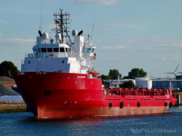SAR BRAGE, Offshore Tug/Supply Ship - Details and current position ...