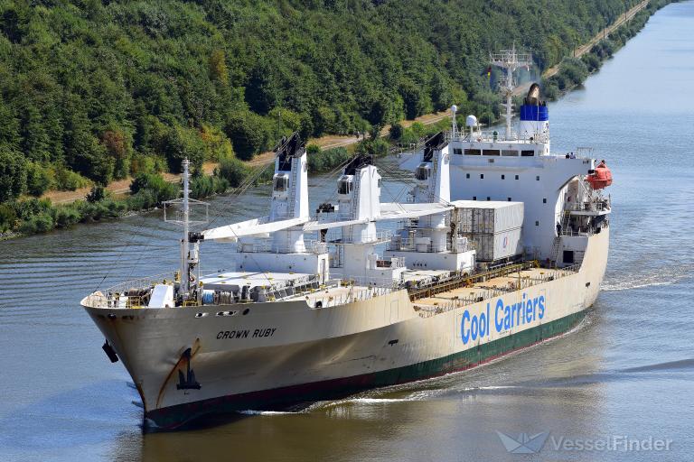 CROWN RUBY, Refrigerated Cargo Ship - Details and current position ...
