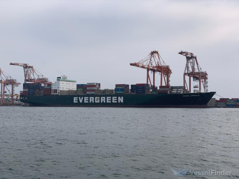 EVER URSULA, Container Ship - Details and current position - IMO ...