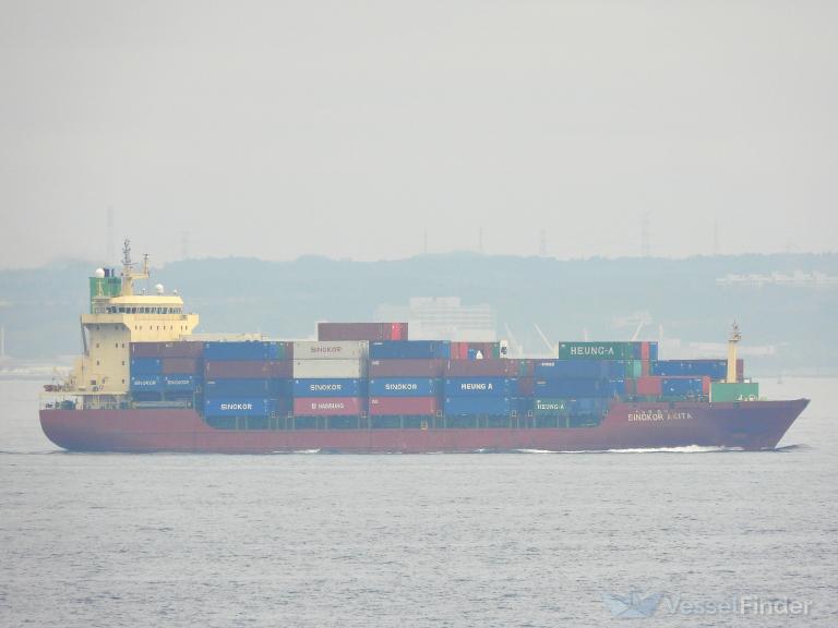 SINOKOR AKITA, Container Ship - Scheepsdetails en huidige positie - IMO ...