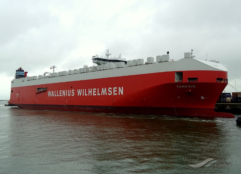 TAMESIS, Vehicles Carrier - Skibsdetaljer og nuværende position - IMO ...