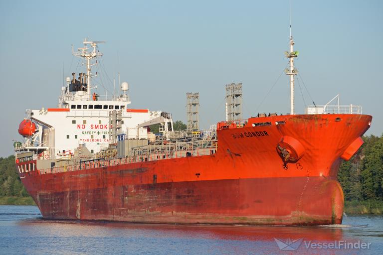 BOW CONDOR, Chemical/Oil Products Tanker - Details and current position - IMO 9214032 - VesselFinder
