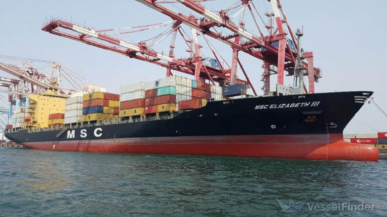 MSC ELIZABETH III, Container Ship - Details and current position - IMO ...