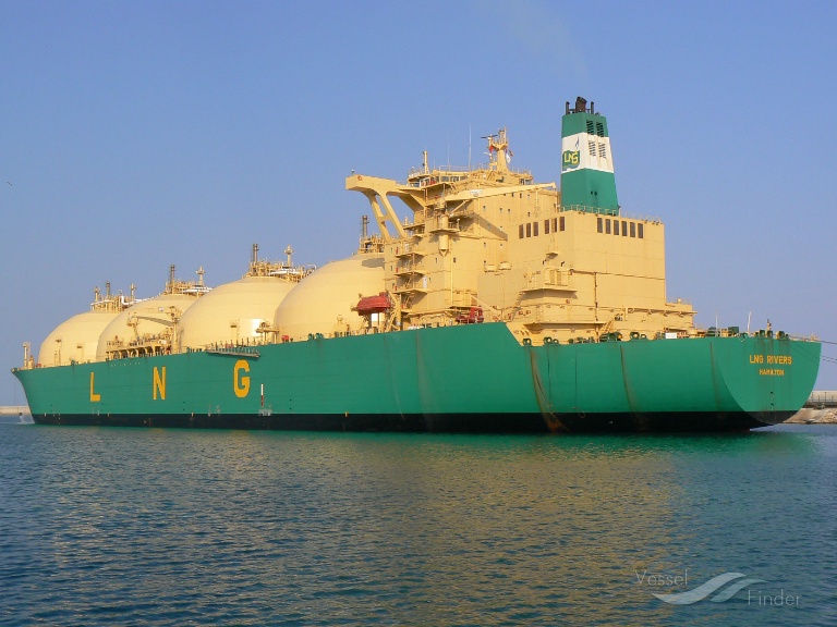 LNG RIVERS, LNG Tanker - Details and current position - IMO 9216298 ...