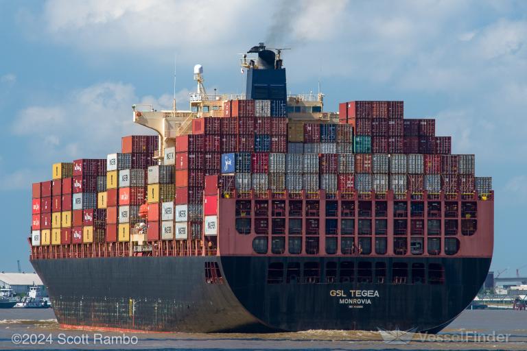 GSL TEGEA, Container Ship - Details and current position - IMO 9222986 ...