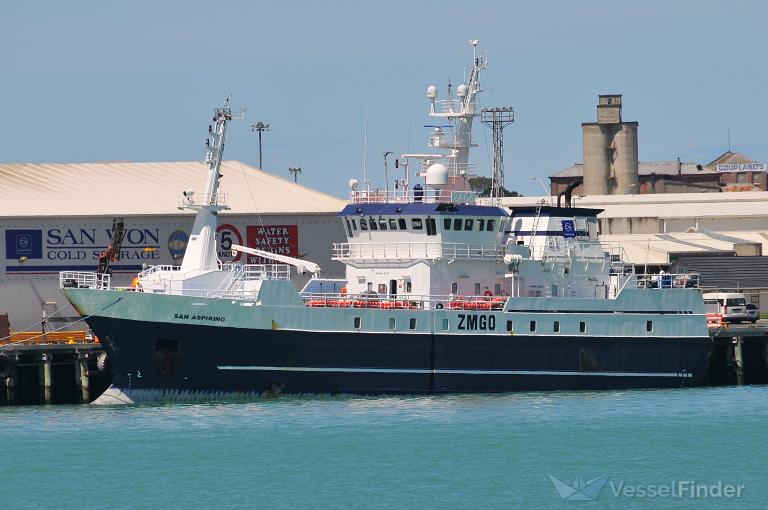 SAN ASPIRING, Fishing Vessel - Details and current position - IMO ...