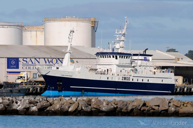 SAN ASPIRING, Fishing Vessel - Details and current position - IMO ...