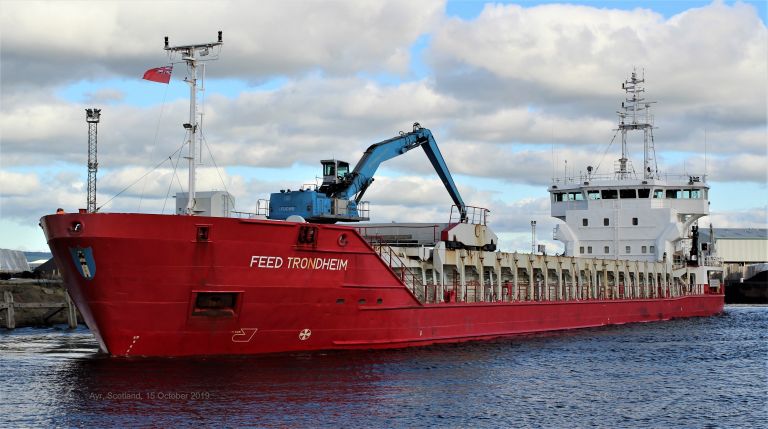 FEED TRONDHEIM, General Cargo Ship - Details and current position - IMO ...