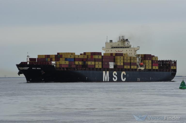 MSC INDIA, Container Ship - Details and current position - IMO 9231248 ...