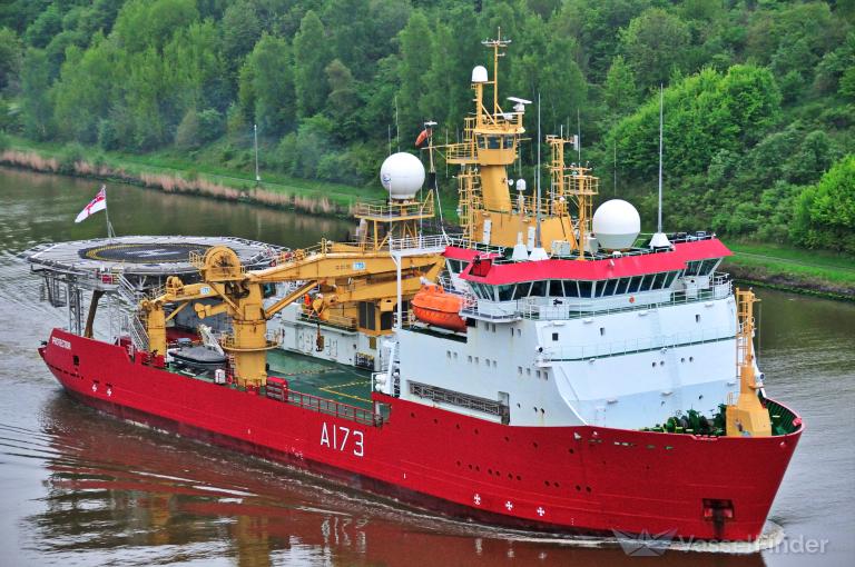 HMS PROTECTOR, Research Vessel - Details and current position - IMO ...