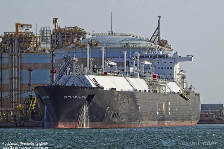 CASTILLO DE VILLALBA, LNG Tanker - Details and current position - IMO ...