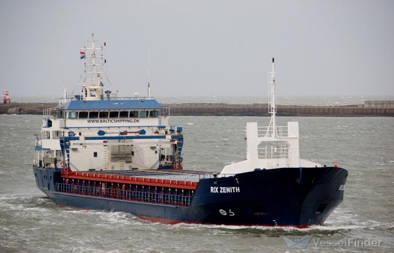 RIX ZENITH, General Cargo Ship - Detalles del buque y posición actual - IMO 9240249 MMSI ...