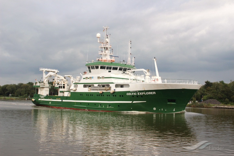 RV CELTIC EXPLORER, Fishing Support Vessel - Details and current ...