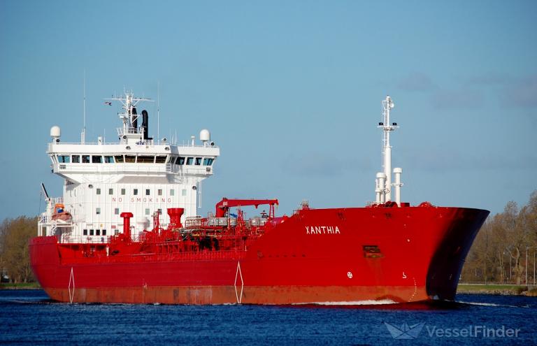 XANTHIA, Chemical/Oil Products Tanker - Details and current position ...