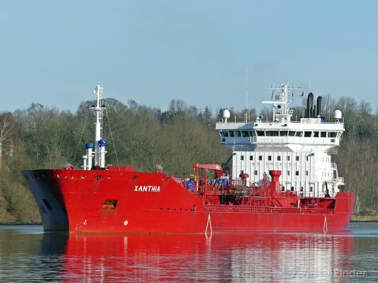 XANTHIA, Chemical/Oil Products Tanker - Details and current position ...