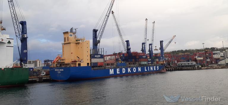 MEDKON ANKARA, Container Ship - Details and current position - IMO ...