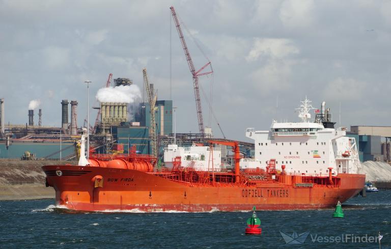 BOW FIRDA, Chemical/Oil Products Tanker - Details and current position ...