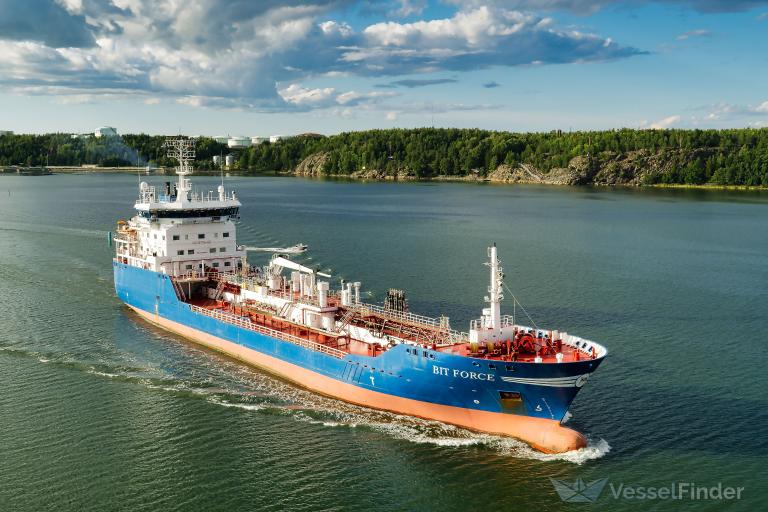 BIT FORCE, Bitumen Tanker - Details and current position - IMO 9256420 ...