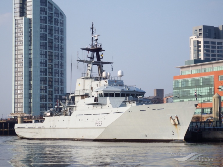 HMS MERSEY, Patrol Vessel - Details and current position - IMO 9261346 ...