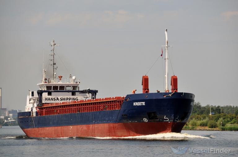KREETE, General Cargo Ship - Details and current position - IMO 9279408 ...