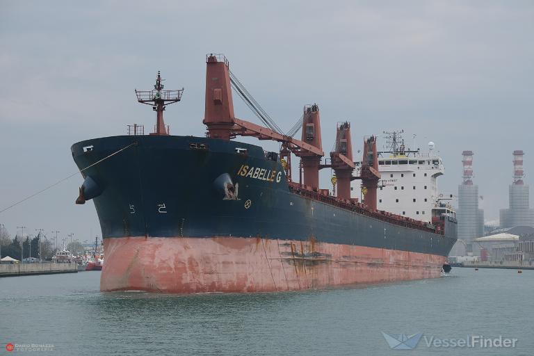 ISABELLE G, Bulk Carrier - Details and current position - IMO 9285938 ...