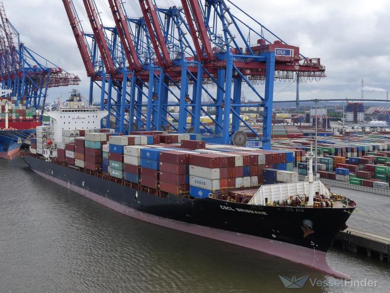 CSCL BRISBANE, Container Ship - Details and current position - IMO ...