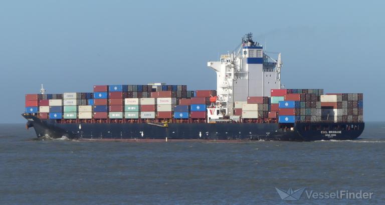 CSCL BRISBANE, Container Ship - Details and current position - IMO ...