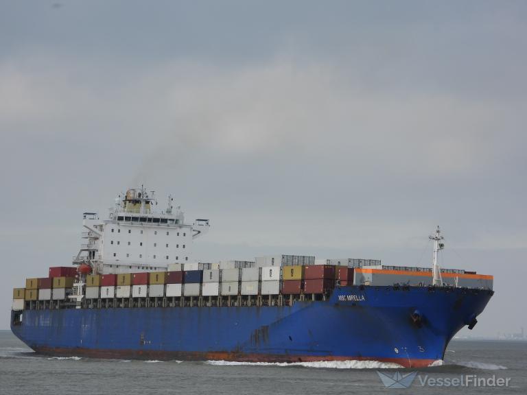 MSC MIRELLA R, Container Ship - Details and current position - IMO ...
