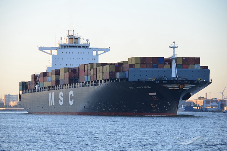 MSC VALENCIA, Container Ship - Details and current position - IMO ...