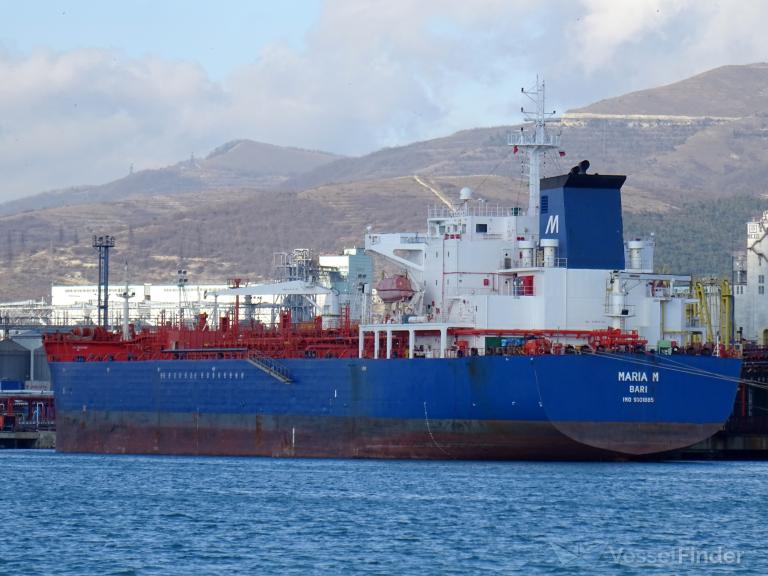 MARIA M, Chemical/Oil Products Tanker - Details and current position ...