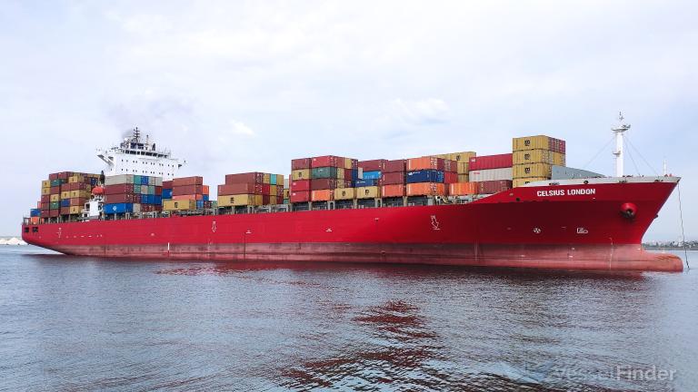 CELSIUS LONDON, Container Ship - Details and current position - IMO ...