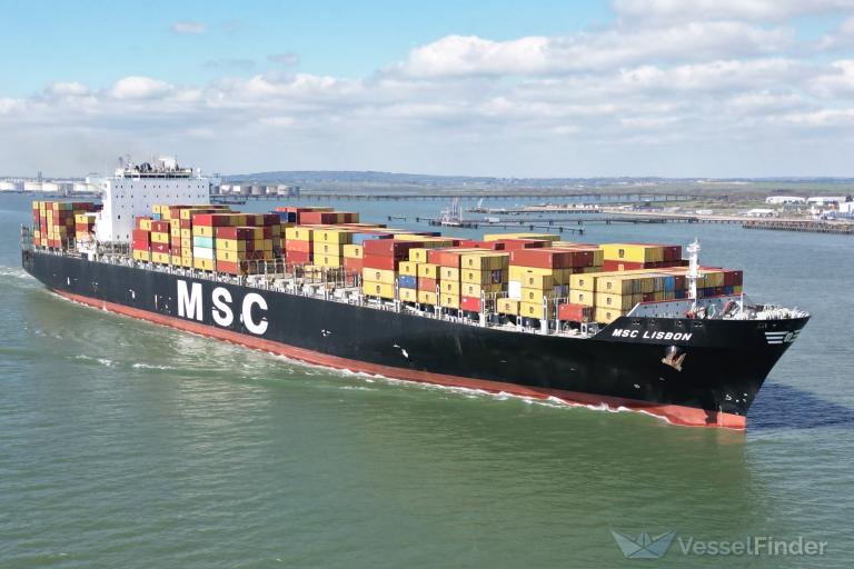 MSC LISBON, Container Ship - Details and current position - IMO 9304459 - VesselFinder