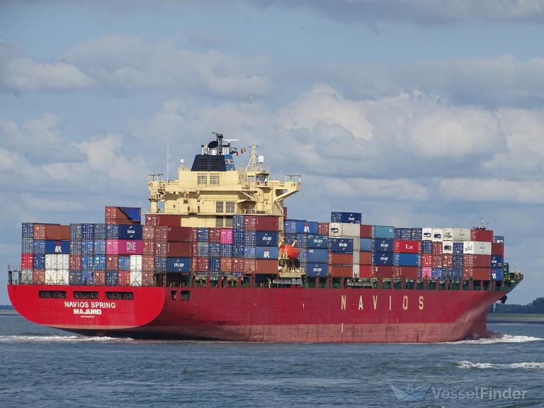 NAVIOS SPRING, Container Ship - Details and current position - IMO ...
