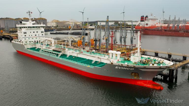 EVINCO, Chemical/Oil Products Tanker - Details and current position ...