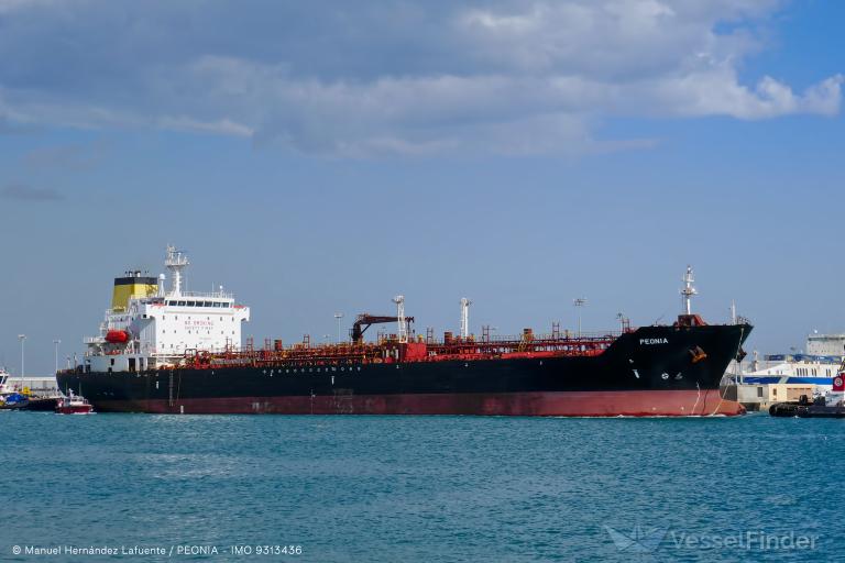 PEONIA, Chemical/Oil Products Tanker - Detalles del buque y posición ...