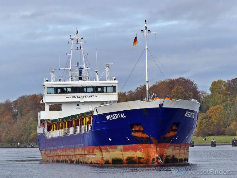 WESERTAL, General Cargo Ship - Details and current position - IMO ...