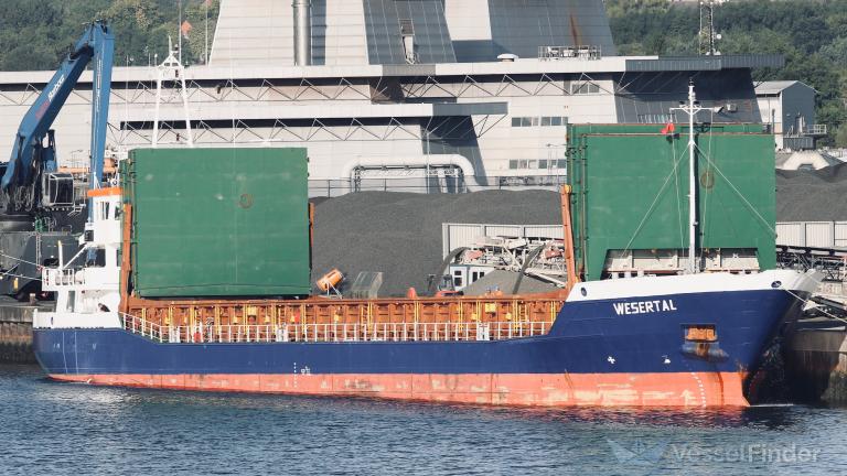 WESERTAL, General Cargo Ship - Details and current position - IMO ...