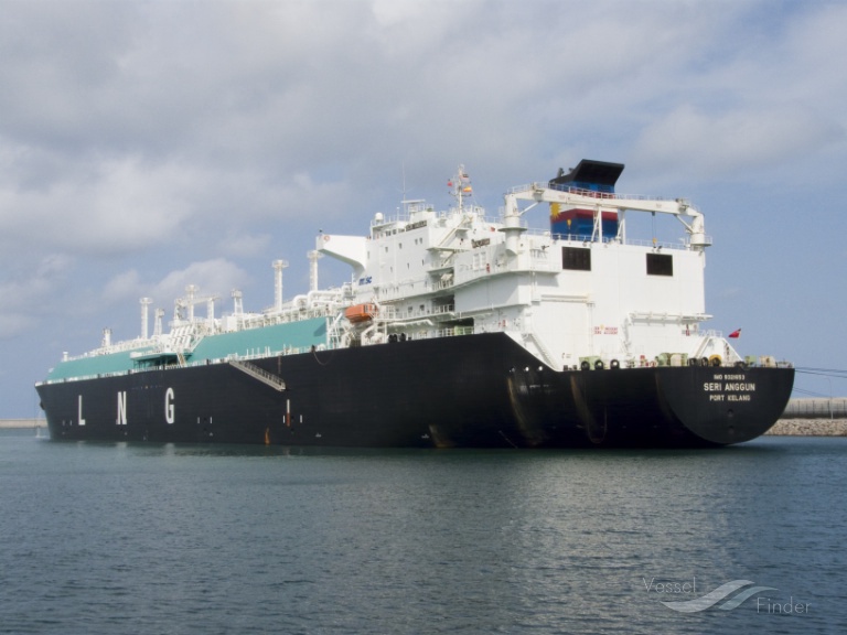 SERI ANGGUN, LNG Tanker - Details and current position - IMO 9321653 ...