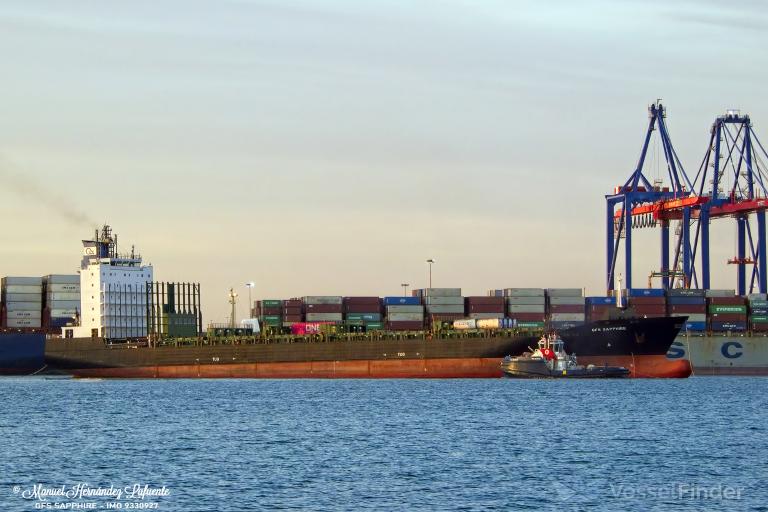 GFS SAPPHIRE, Container Ship - Details and current position - IMO ...