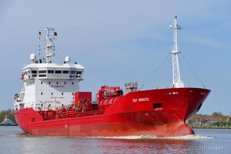 KEY BREEZE, Chemical/Oil Products Tanker - Details and current position ...