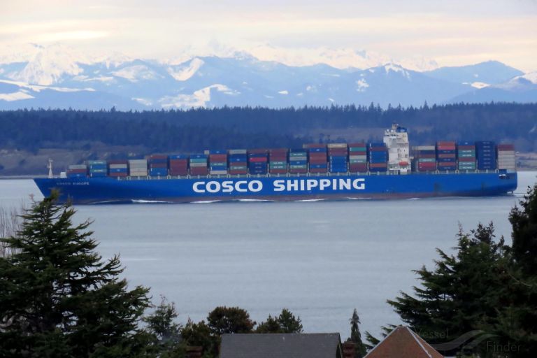 COSCO EUROPE, Container Ship - Details and current position - IMO ...