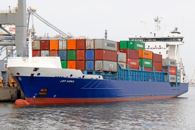 JSP ANNA, Container Ship - Dettagli della nave e posizione attuale ...