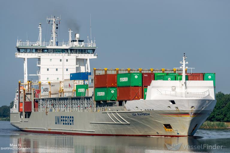 IDA RAMBOW, Container Ship - Details and current position - IMO 9354478 ...