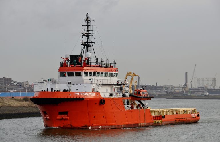 PUTFORD PRIDE, Offshore Tug/Supply Ship - Details and current position ...