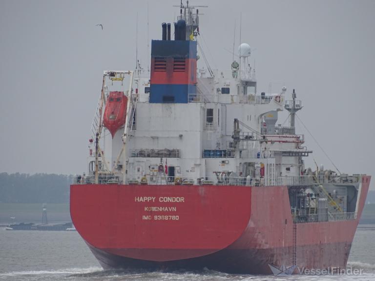 HAPPY CONDOR, LPG Tanker - Details and current position - IMO 9368780 - VesselFinder