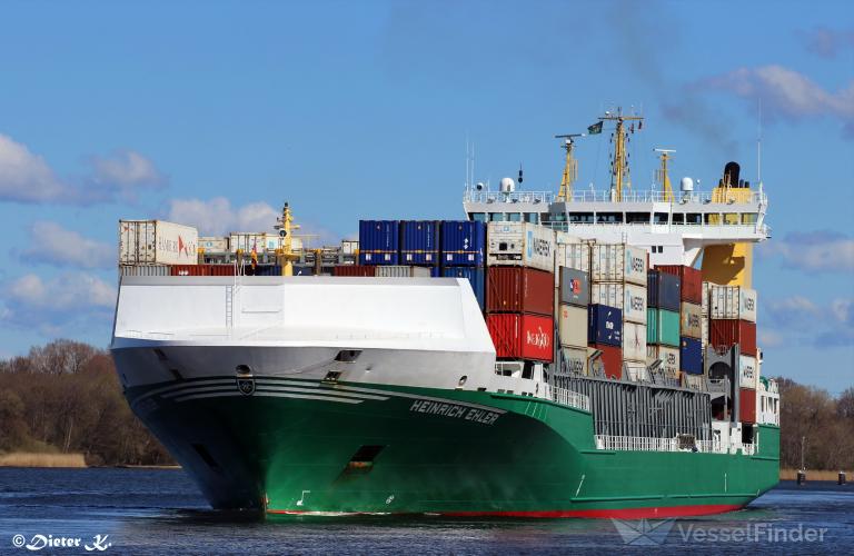 HEINRICH EHLER, Container Ship - Dettagli della nave e posizione ...