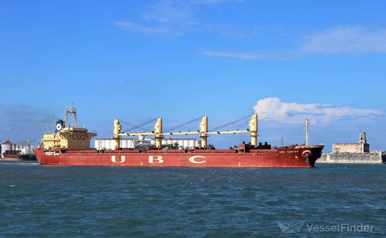 UBC SANTOS, General Cargo Ship - Details and current position - IMO ...
