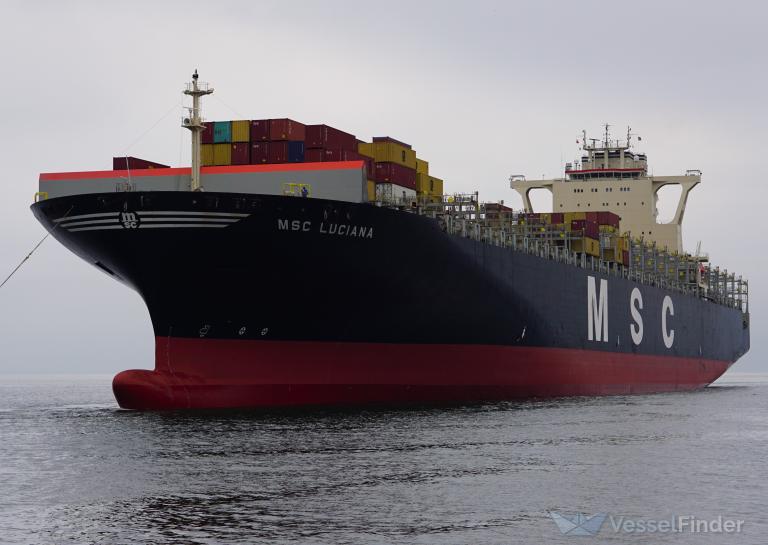 MSC LUCIANA, Container Ship - Details and current position - IMO ...